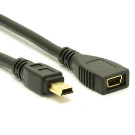 USB 2.0 Mini-B Extension - All 5 wires connected
