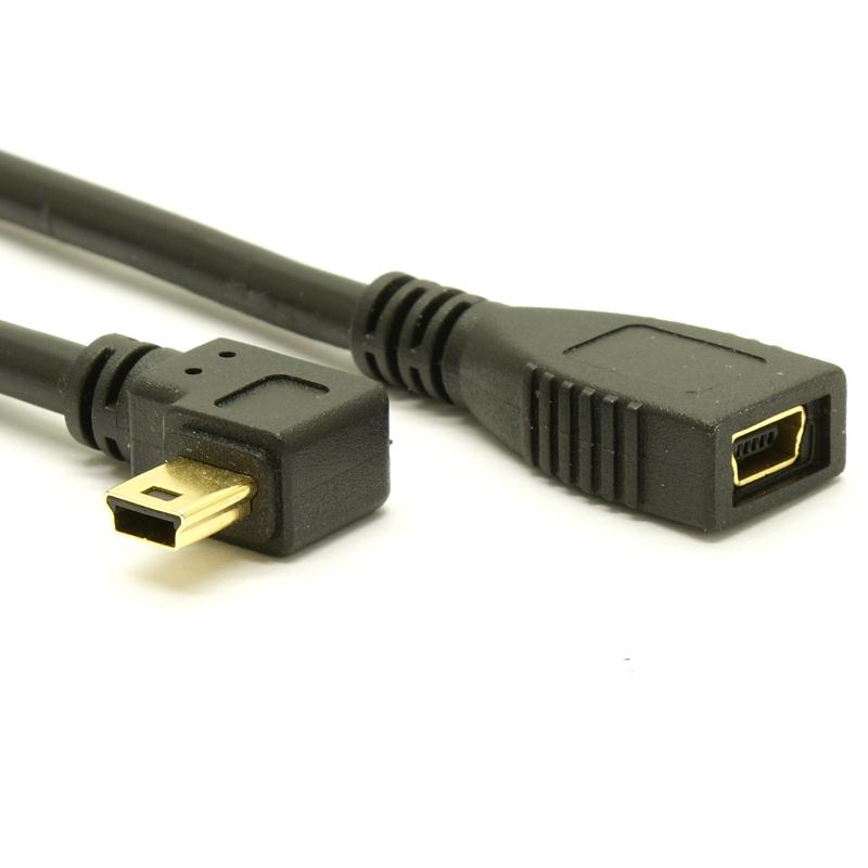 USB 2.0 Angled Mini-B Extension