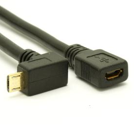 USB Down Angle Micro-B Extension